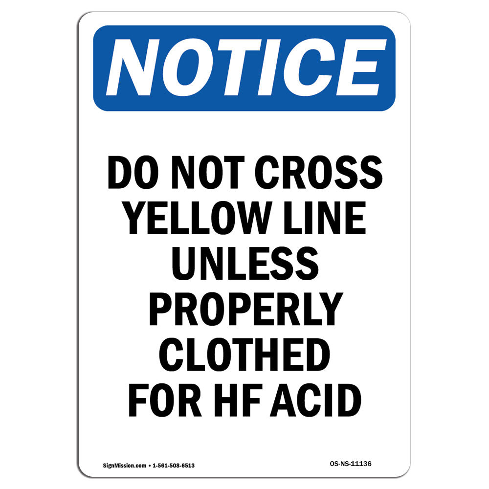 SignMission Ne pas traverser la ligne jaune à moins d'être correctement ...