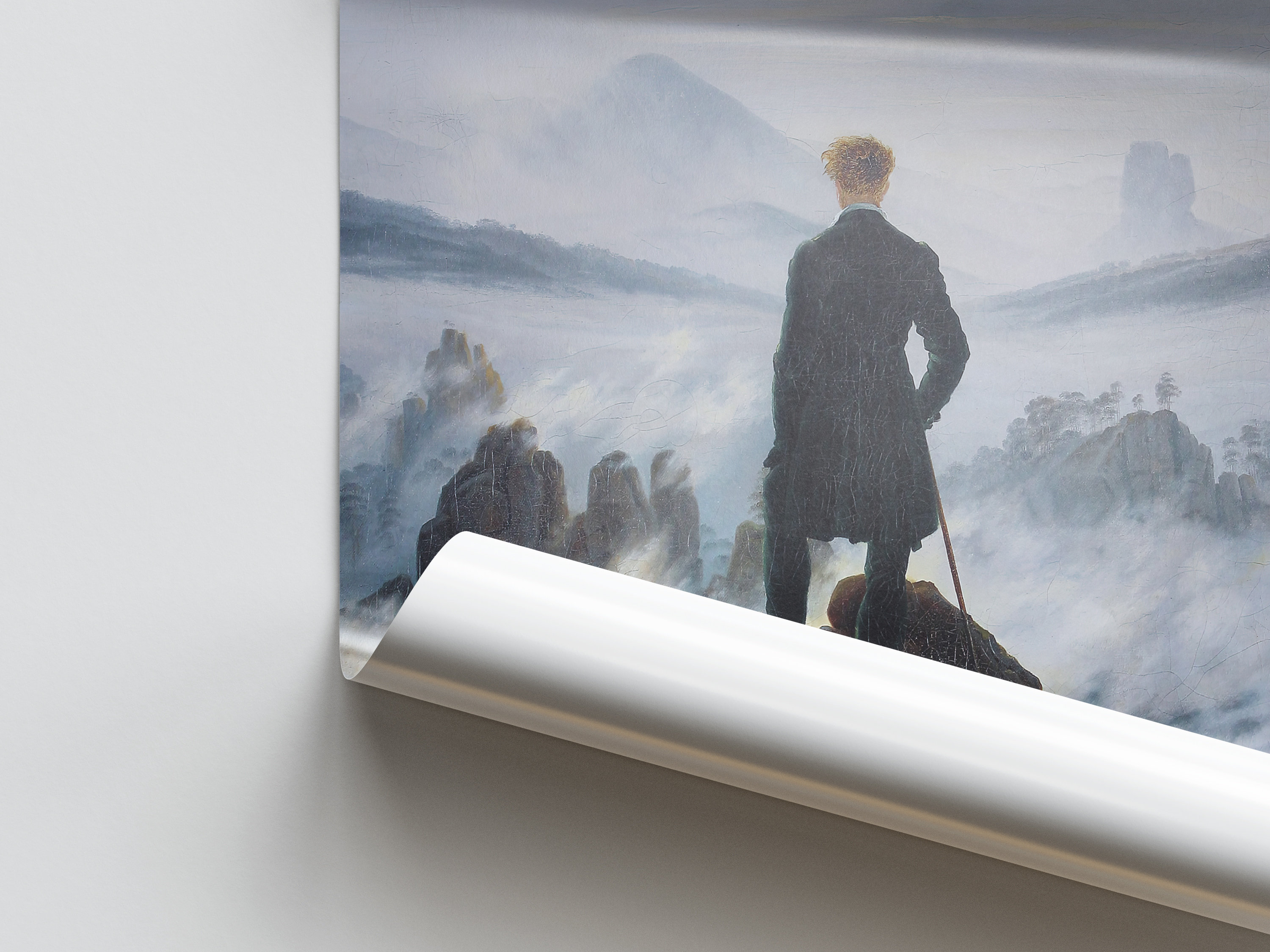 kayra export Wanderer Above the Sea of Fog Canvas Art, Famous Wall Art ...