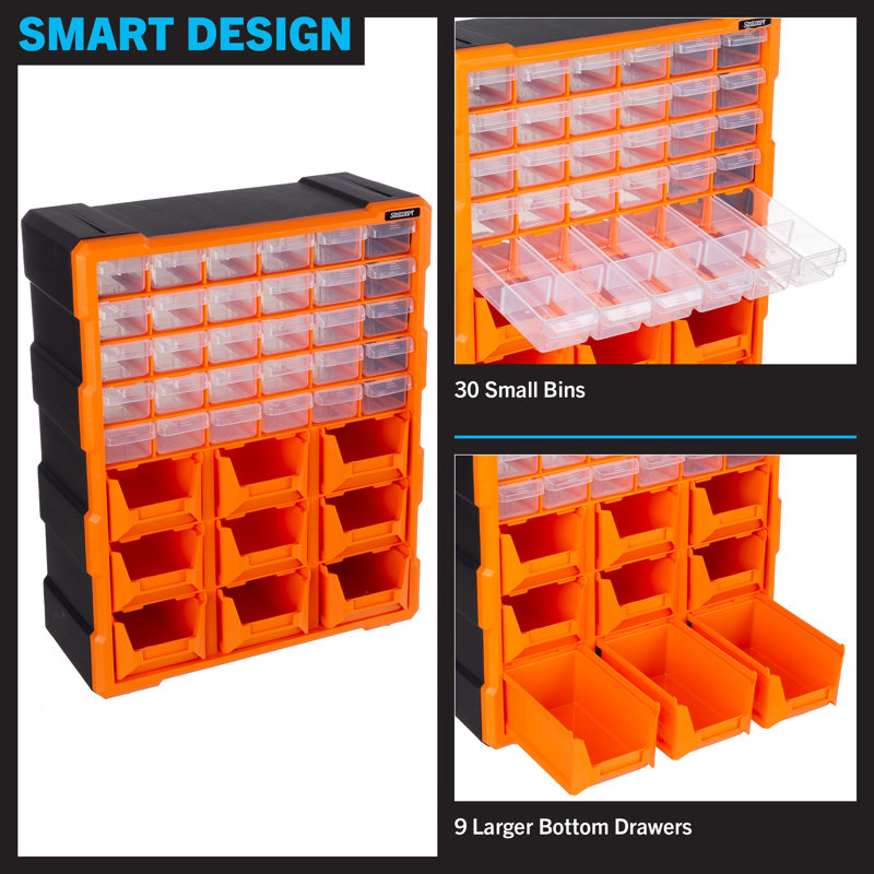 Stalwart Storage Drawers - Screw Organizer, Craft Cabinet -Garage ...