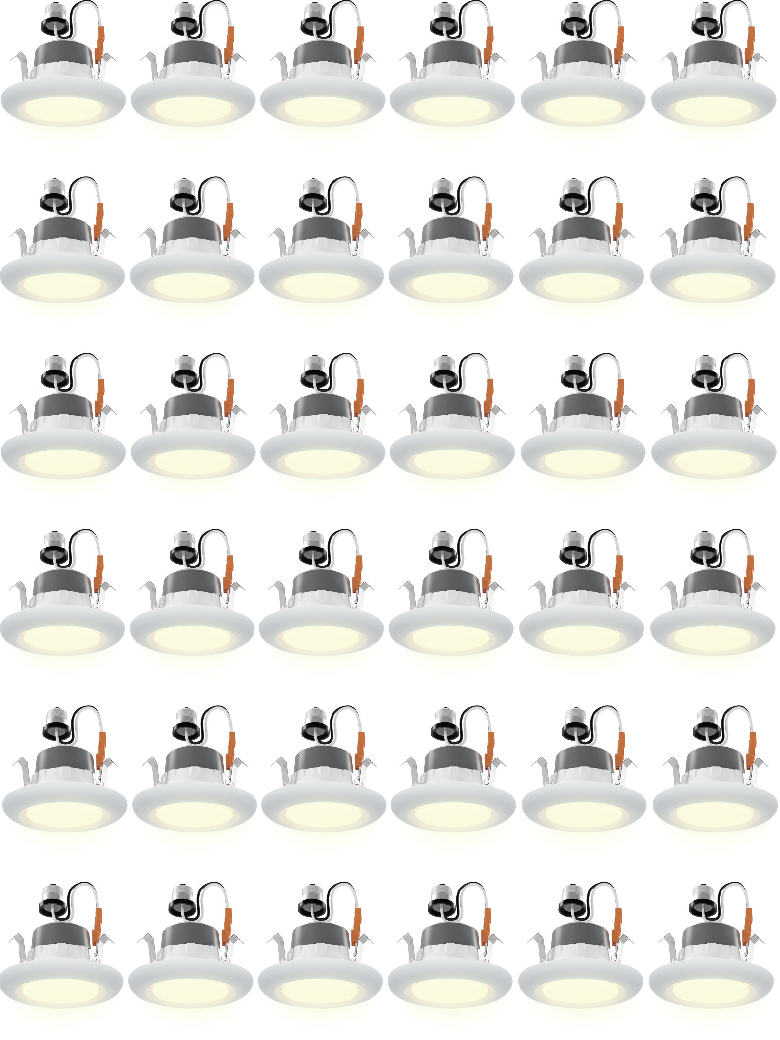 AKIHE 4'' Dimmable IC Rated LED Retrofit Recessed Lighting Kit for ...