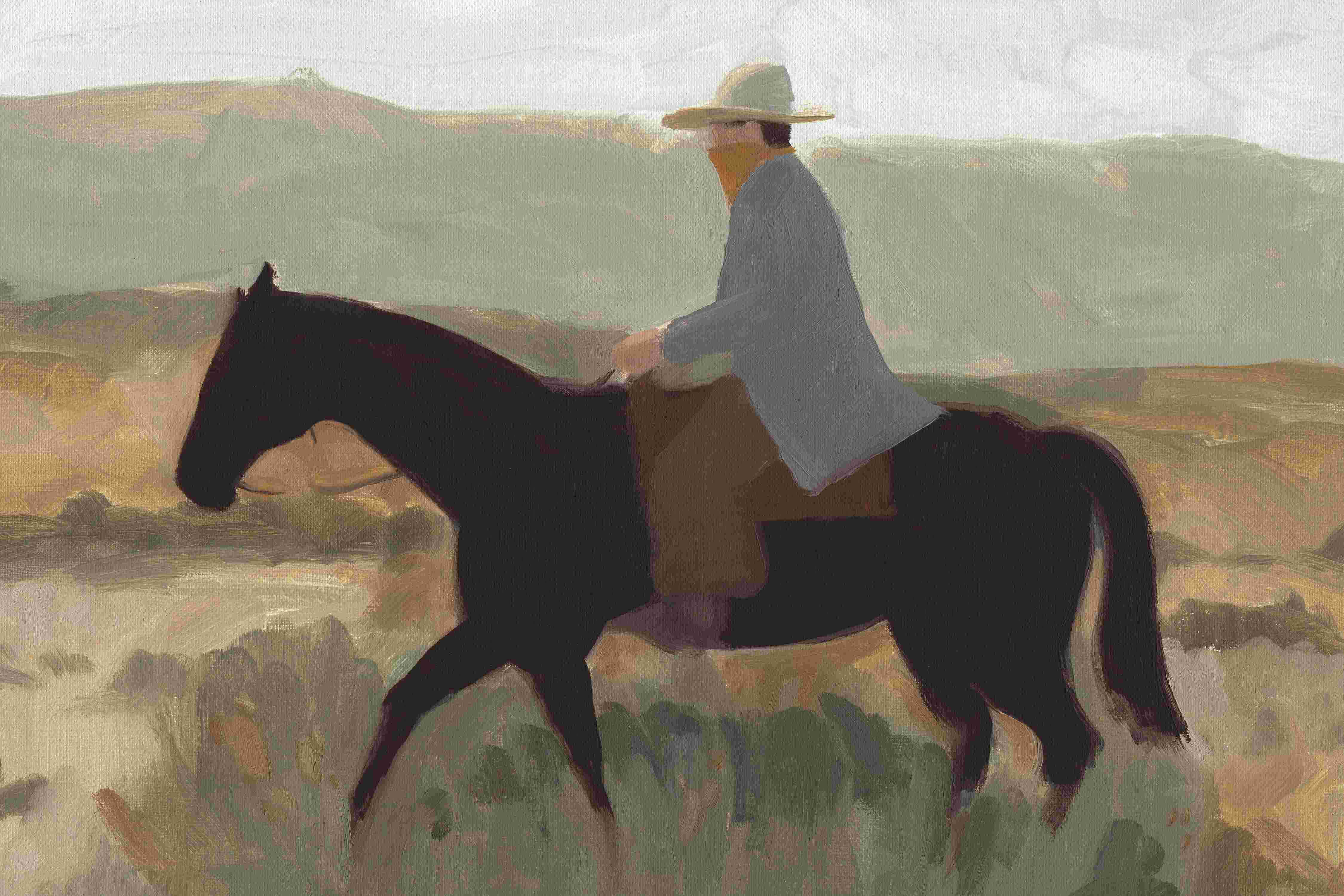 Union Rustic Folk Bandit II by Jacob Green - Wrapped Canvas Painting ...