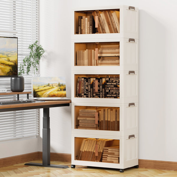 WFX Utility™ Wide 5 Tier Extra Large Plastic Storage Bins With Lids ...