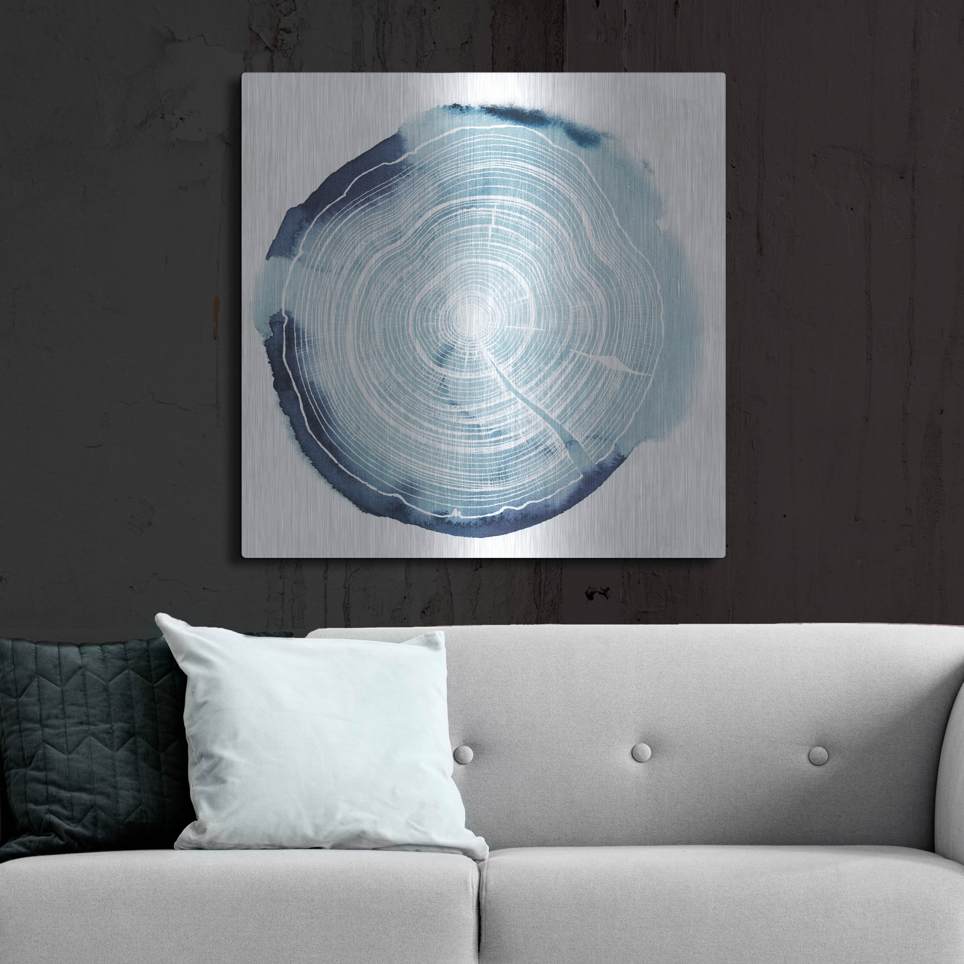 Ivy Bronx Tree Ring Overlay III' by Grace Popp, Metal Wall Art Glass ...