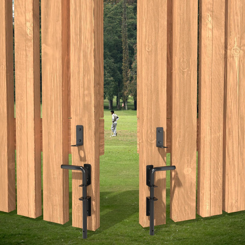 MAXAYA 12" Cane Bolts For Gates Ground Gate Latch For Wooden Metal Gate ...