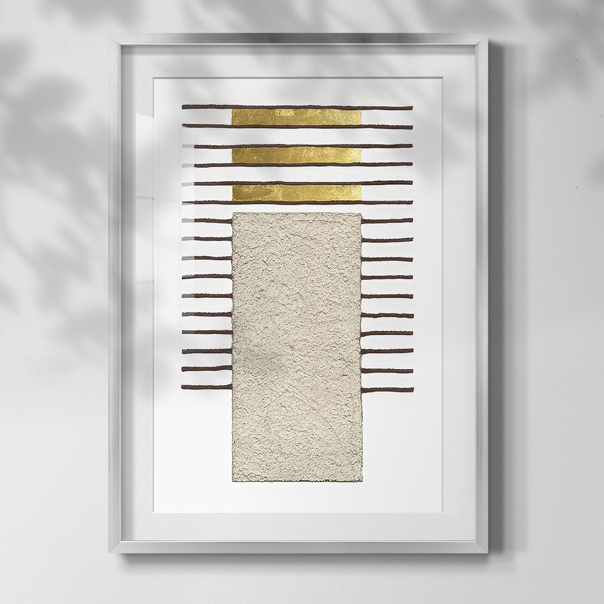Wrought Studio Monolithic Gold I -Framed Print w Matt & Glass - Wayfair ...