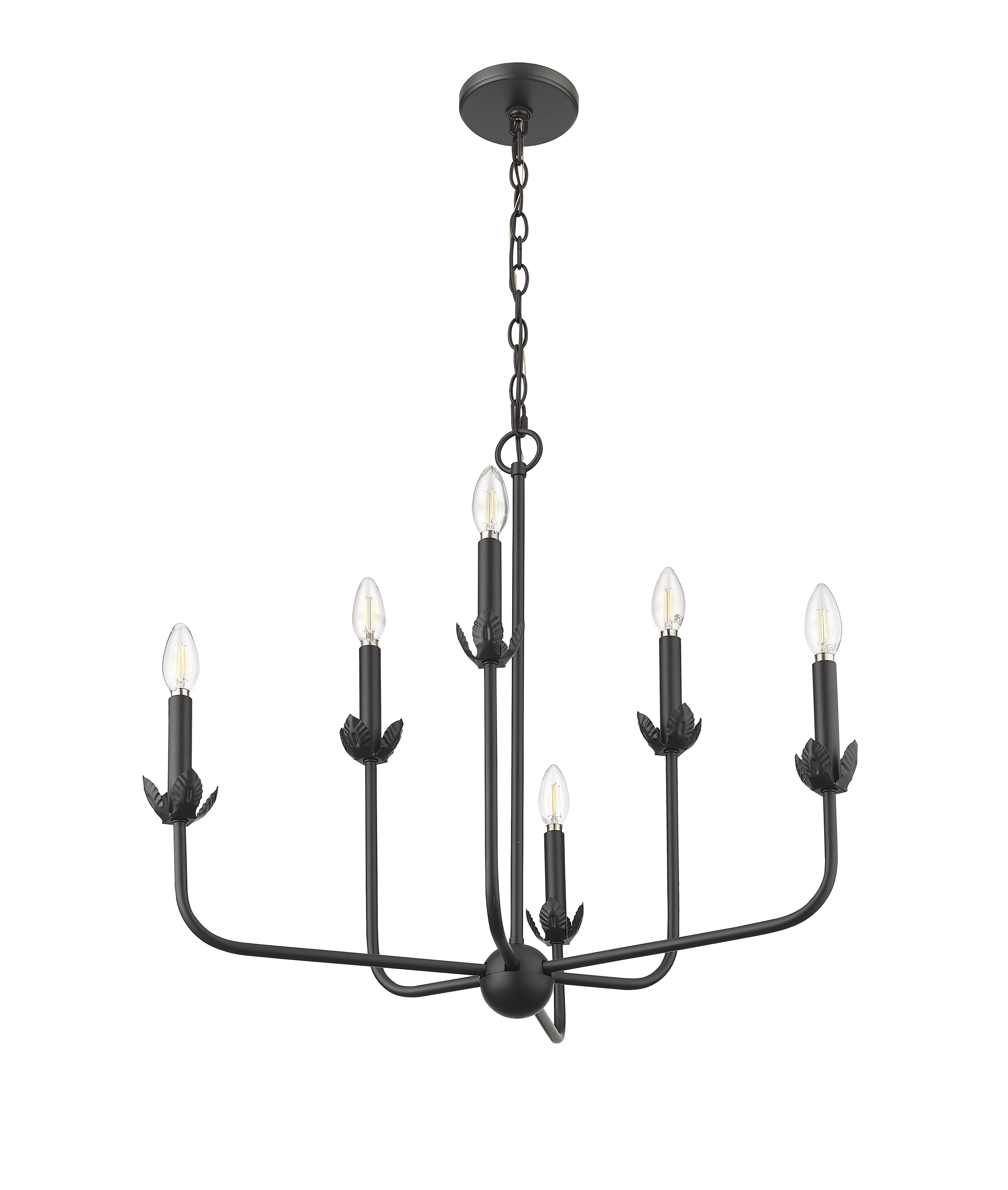 August Grove® Briuna 6 - Light 25.625" Wide Candle Style Classic ...