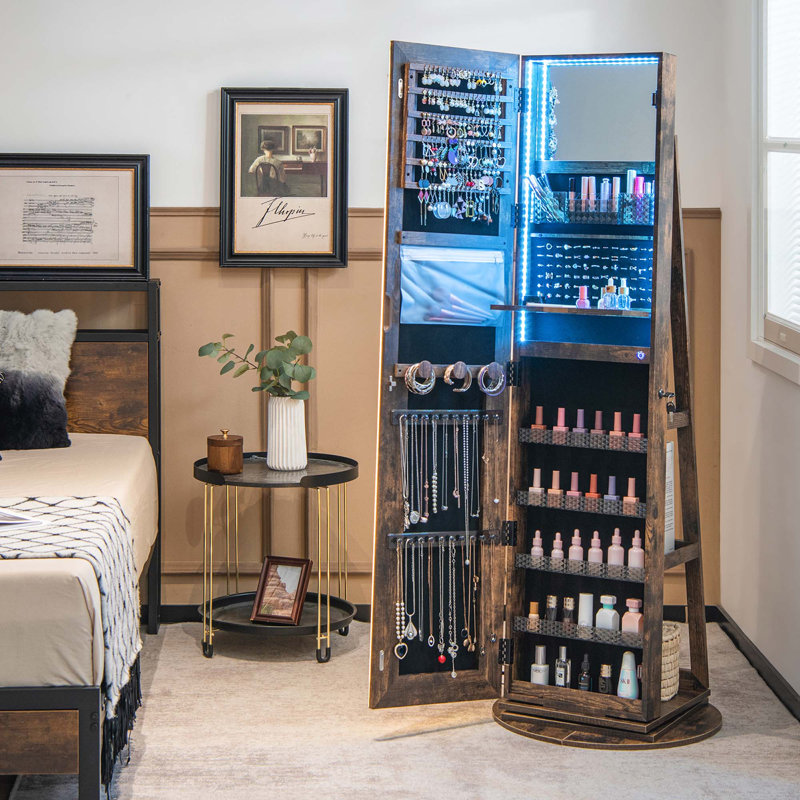 Latitude Run® Sondria 21.5'' Wide Freestanding Jewelry Armoire ...