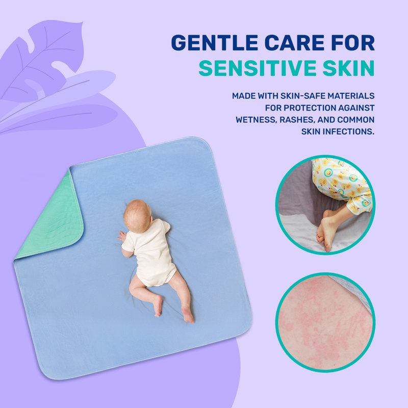 Alwyn Home Haggerton Highly Absorbent Washable Waterproof Bed Pads ...