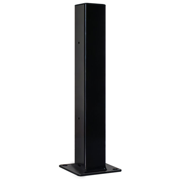 OUTDECO 18" Galvanized Steel Wall Extension Post, Black & Reviews ...