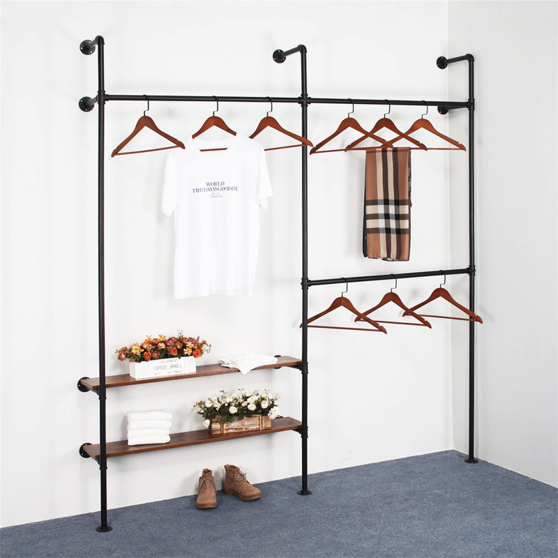 transparent.0 Wall Mounted Clothes Rack | Wayfair