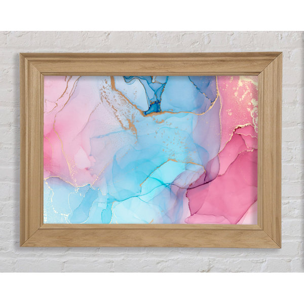 Bright Star Pink And Blue Fusion Glitter - Single Picture Frame Print ...
