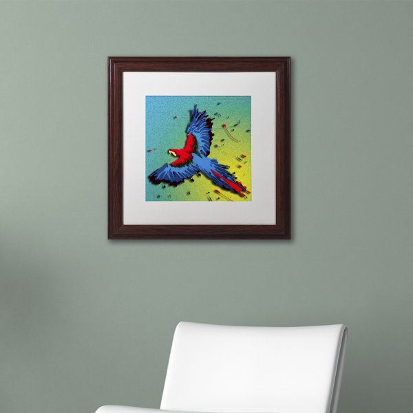 Ebern Designs Tropical Bird 1 Framed On Canvas by Roderick Stevens ...
