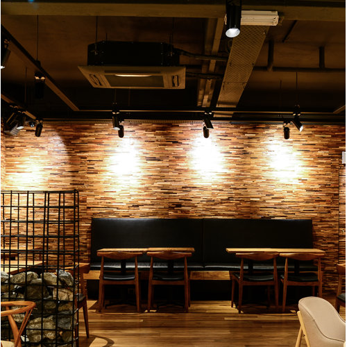 Java Creations Matrix 12" x 48" Reclaimed Engineered Wood Wall Paneling ...