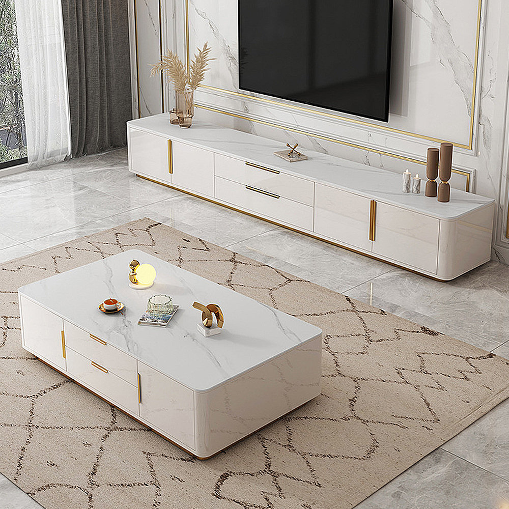 Bkoksety Italian light luxury coffee table TV stand set | Wayfair