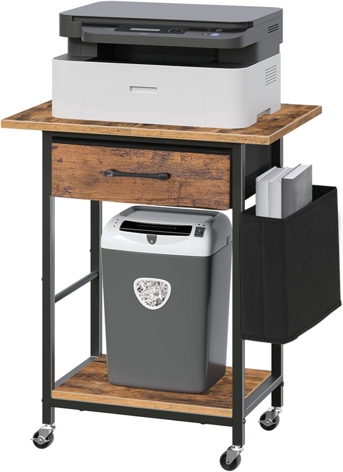 MCKINNON HOME FURNISHINGS, INC. Printer Stand With Storage Drawer, 2 ...