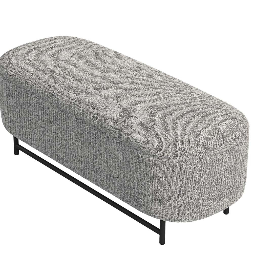 Hokku Designs Ellipse Modern Storage Bench With Metal Legs Home Bench ...
