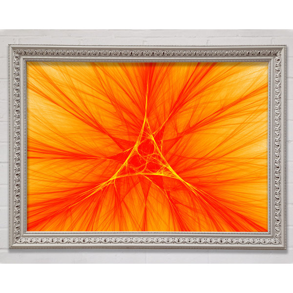 Ivy Bronx Triangle Of Life Orange Framed Print | Wayfair.co.uk