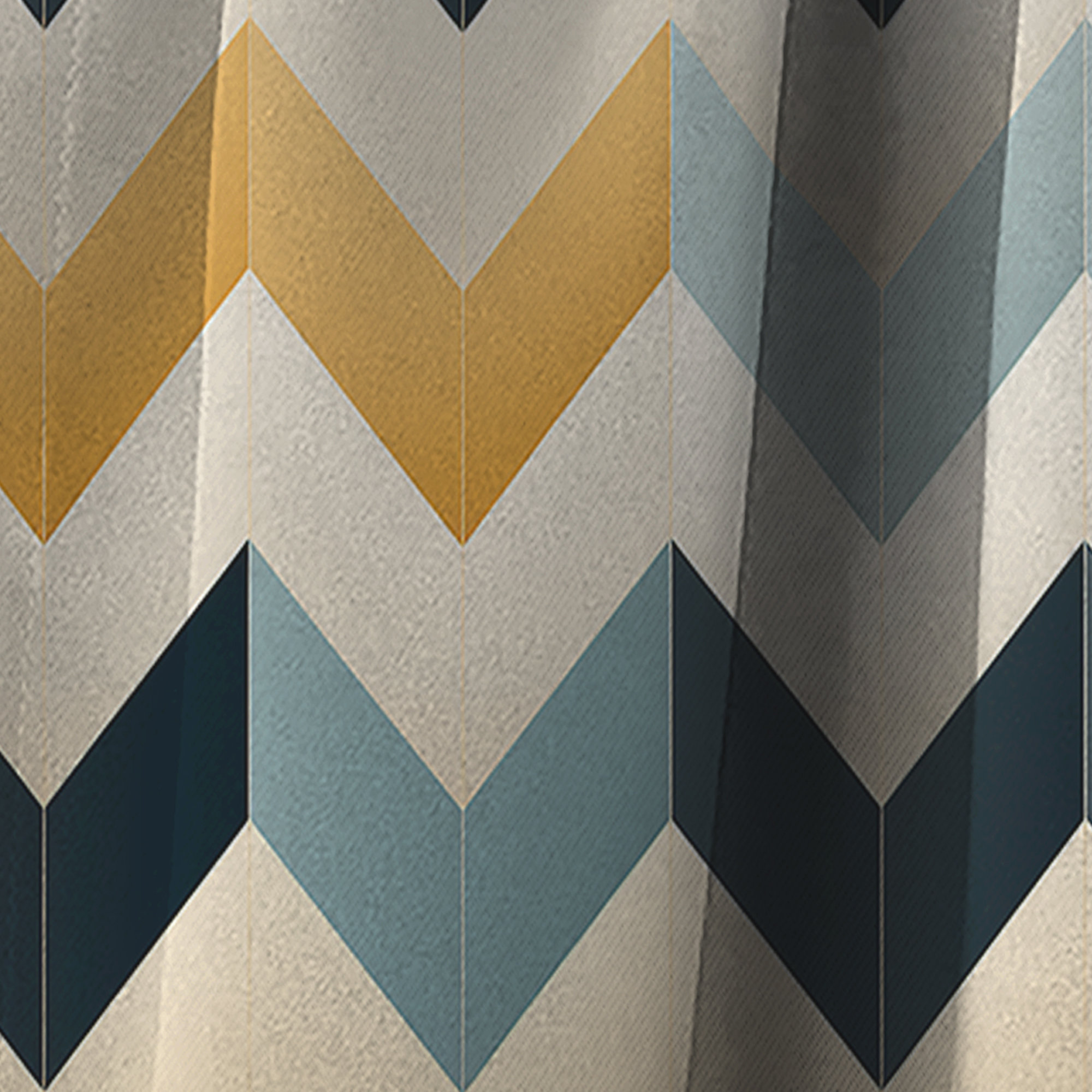 Design Art Contemporary Chevron - Chevron Curtain - Blackout Chevron ...