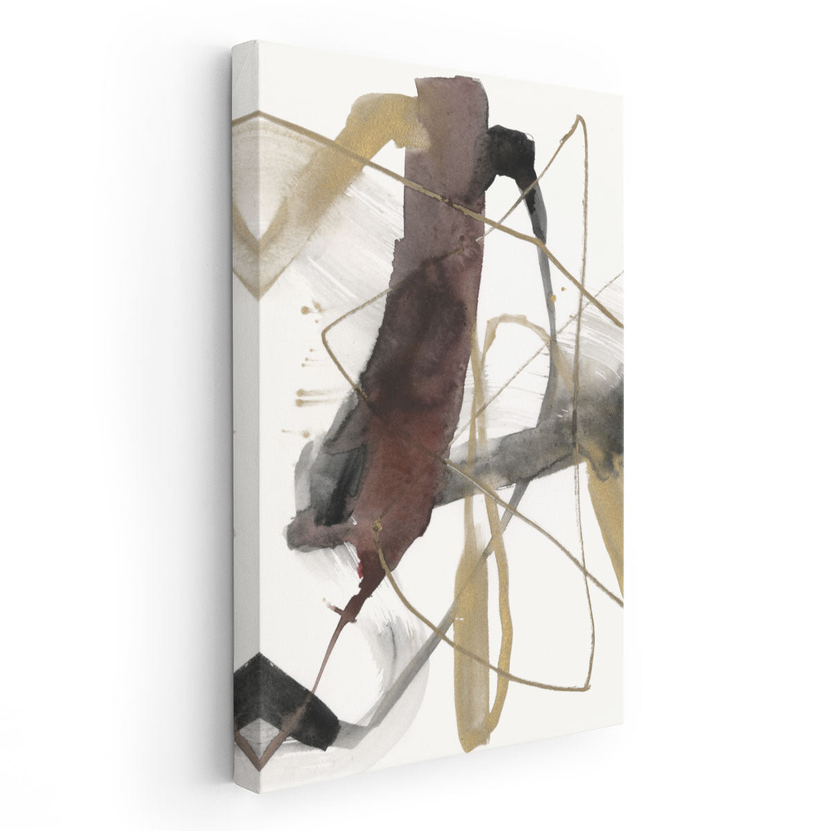 Brayden Studio® Burgundy Interjection II - Canvas Print Wall Art | Wayfair