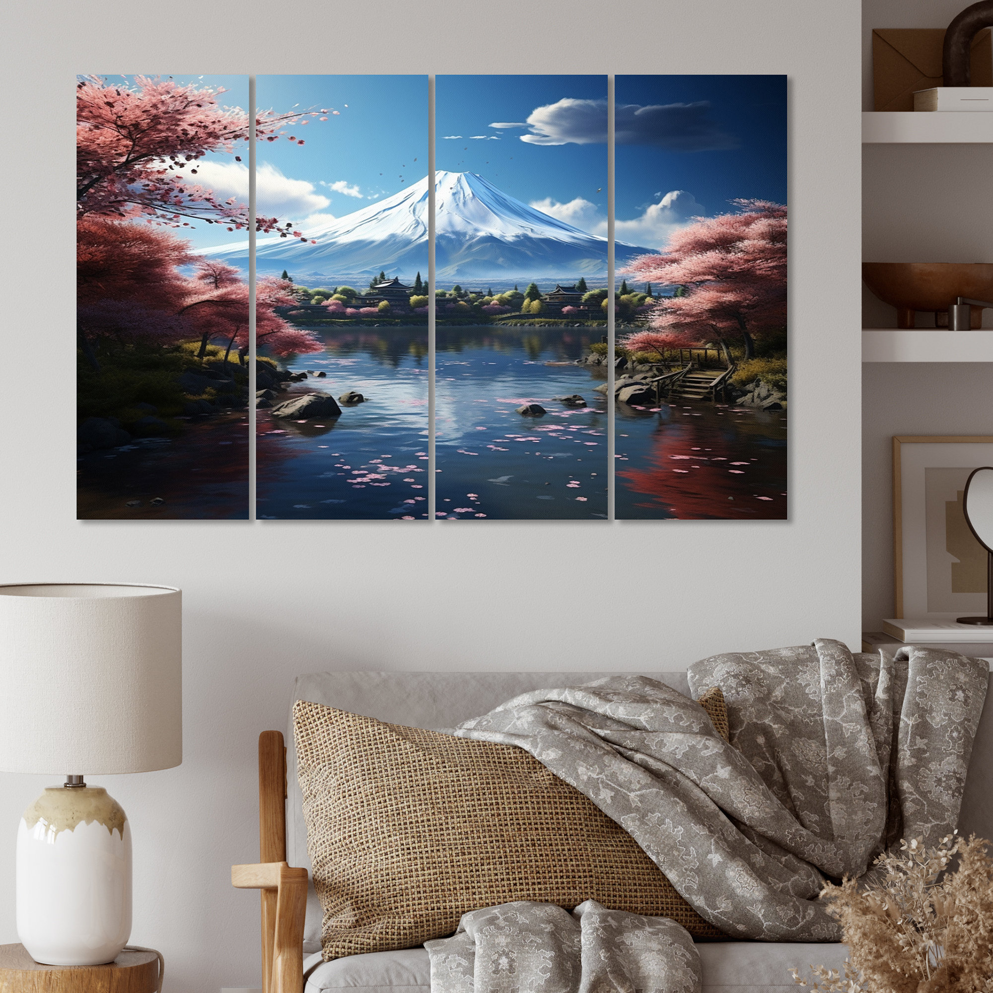 Design Art Asian Art Majestic Mont Fuji IV - Asian Canvas Art Print - 4 ...