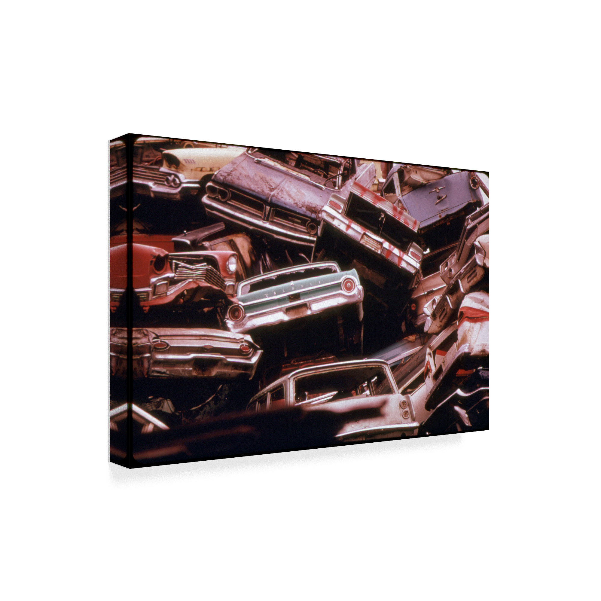 Trademark Fine Art 'Scrap Stack' Photographic Print on Wrapped Canvas ...