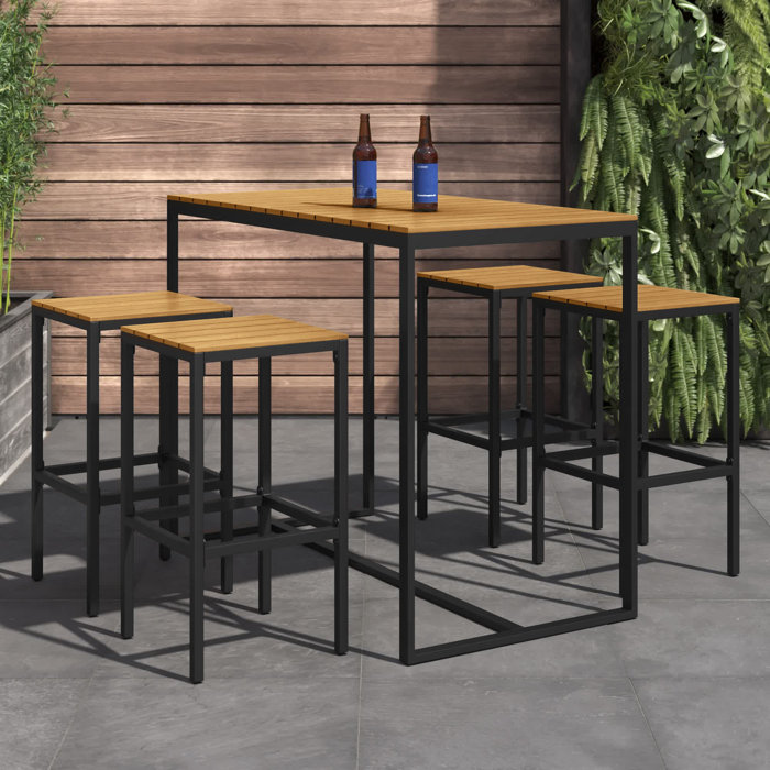 Trent Austin Design® 4 - Person Rectangular Outdoor Dining Set ...