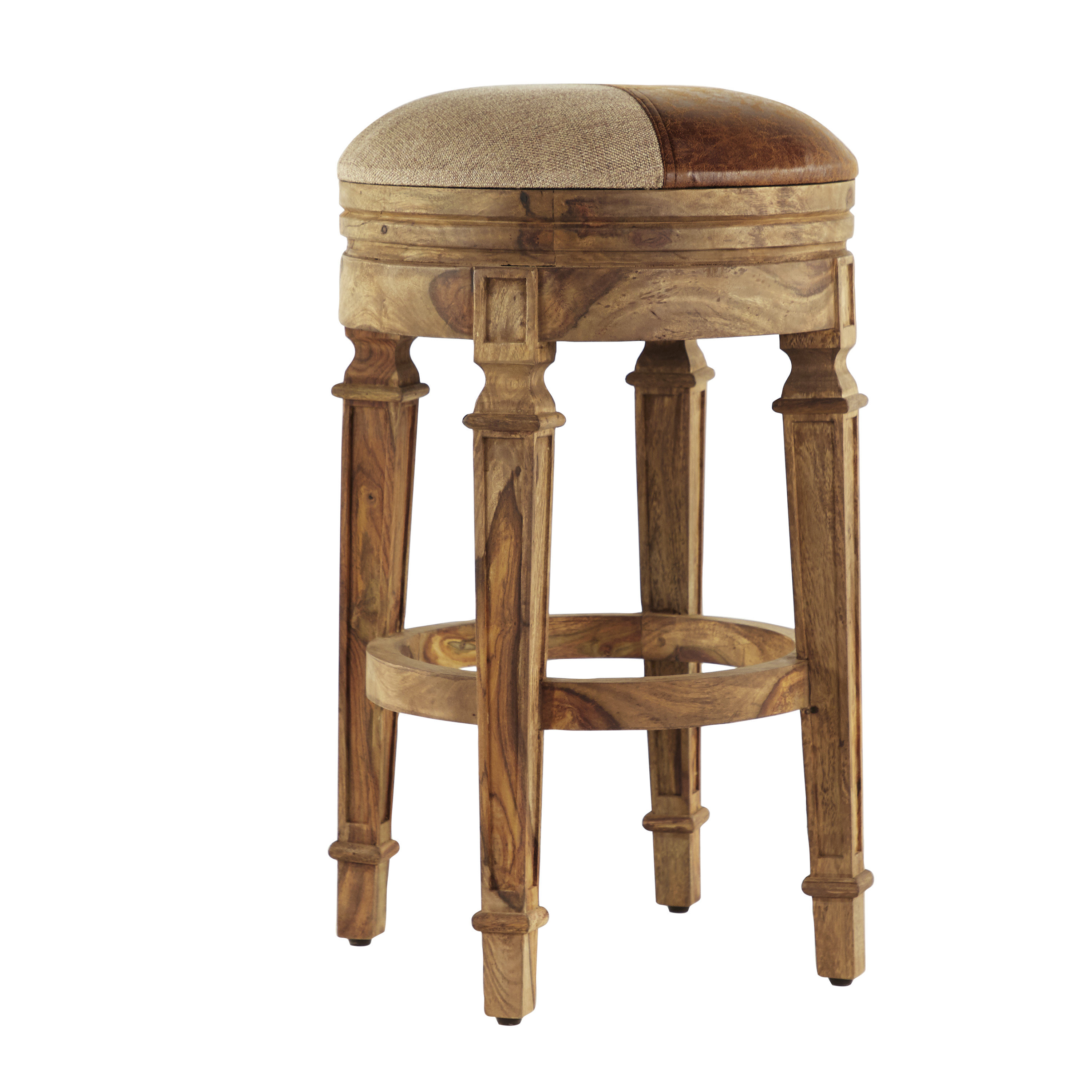 Loon Peak® Schock Solid Wood Vanity Stool | Wayfair