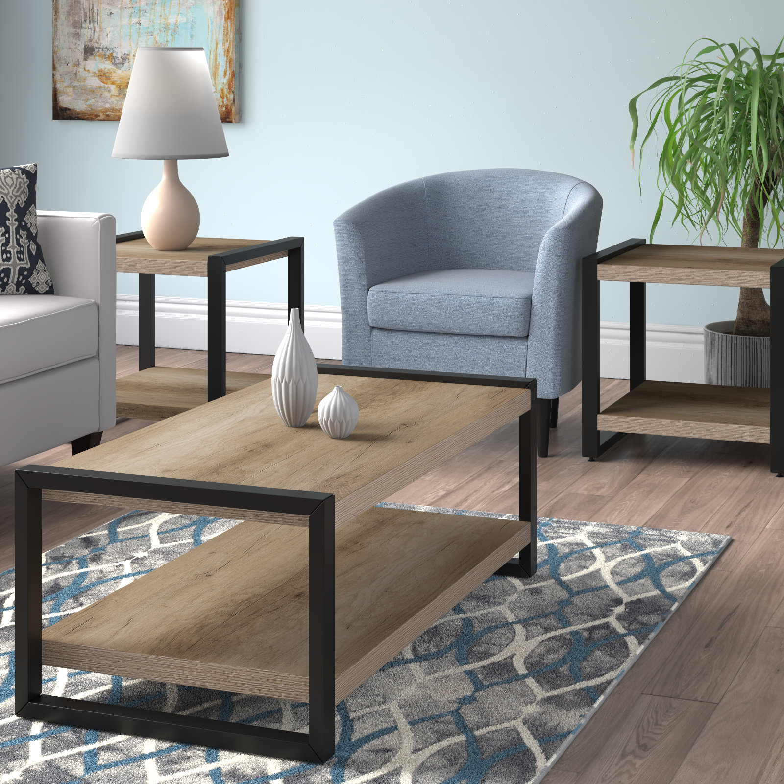 Millwood Pines Karlin 3 Piece Coffee Table Set & Reviews - Wayfair Canada