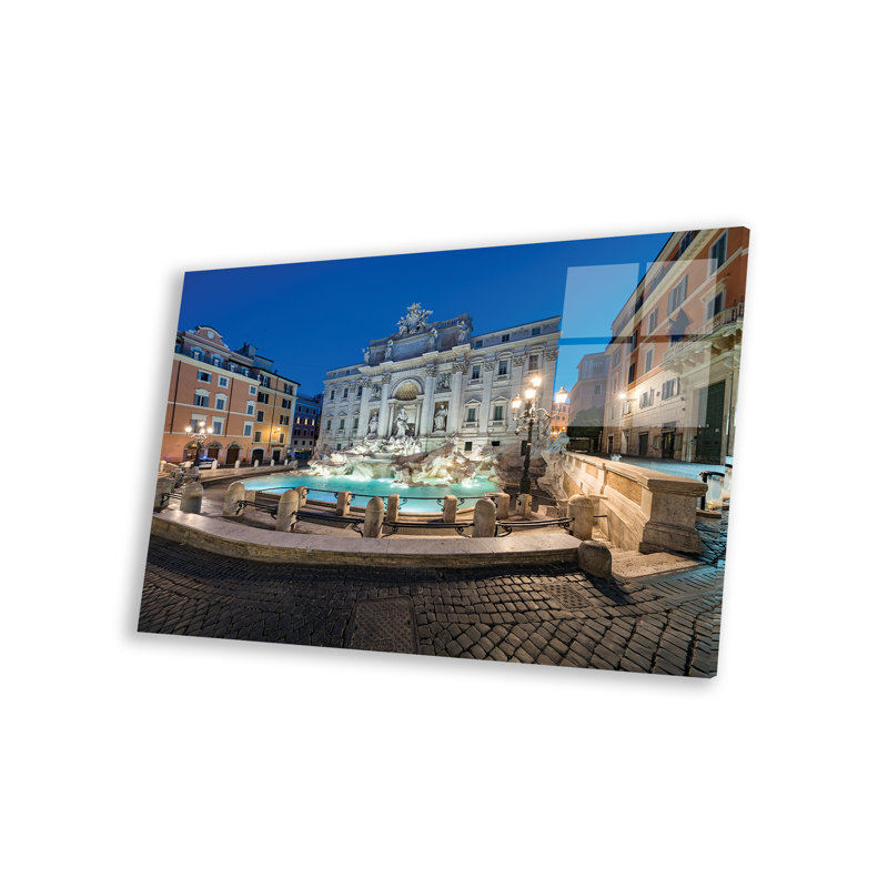 Latitude Run® Desota Trevi Fountain At Night, Rome, Italy by Jan Becke ...