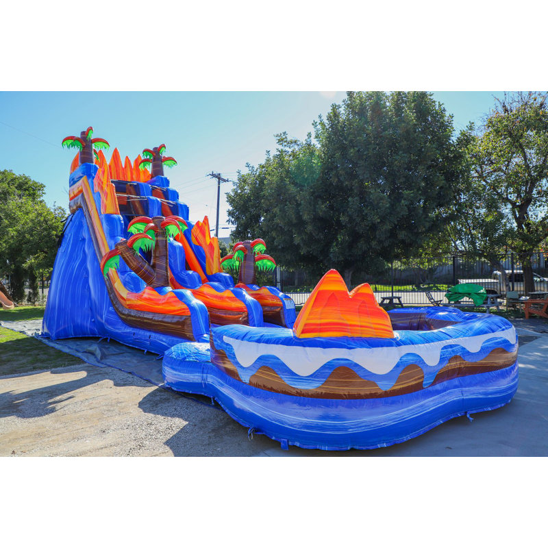 JumpOrange 19' Oasis Commercial Grade Water Slide with Detachable Deep ...