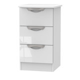 Brayden Studio Fully Assembled Ratley 3 Drawer Bedside Table & Reviews ...