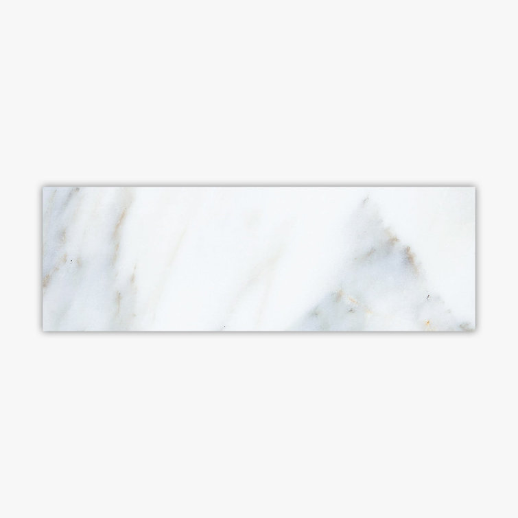 Direct Stone Source Calacatta 4" x 12" Marble Marble Look Subway Wall ...
