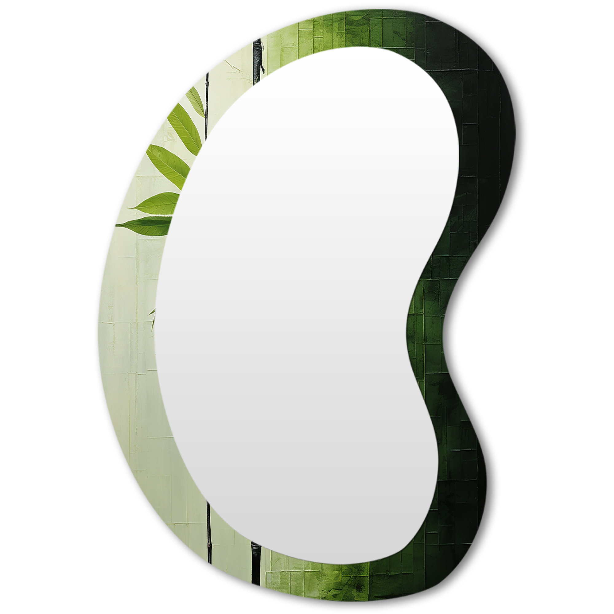 Latitude Run® Green Fern Simple Collage III - Leaves Asymmetrical ...
