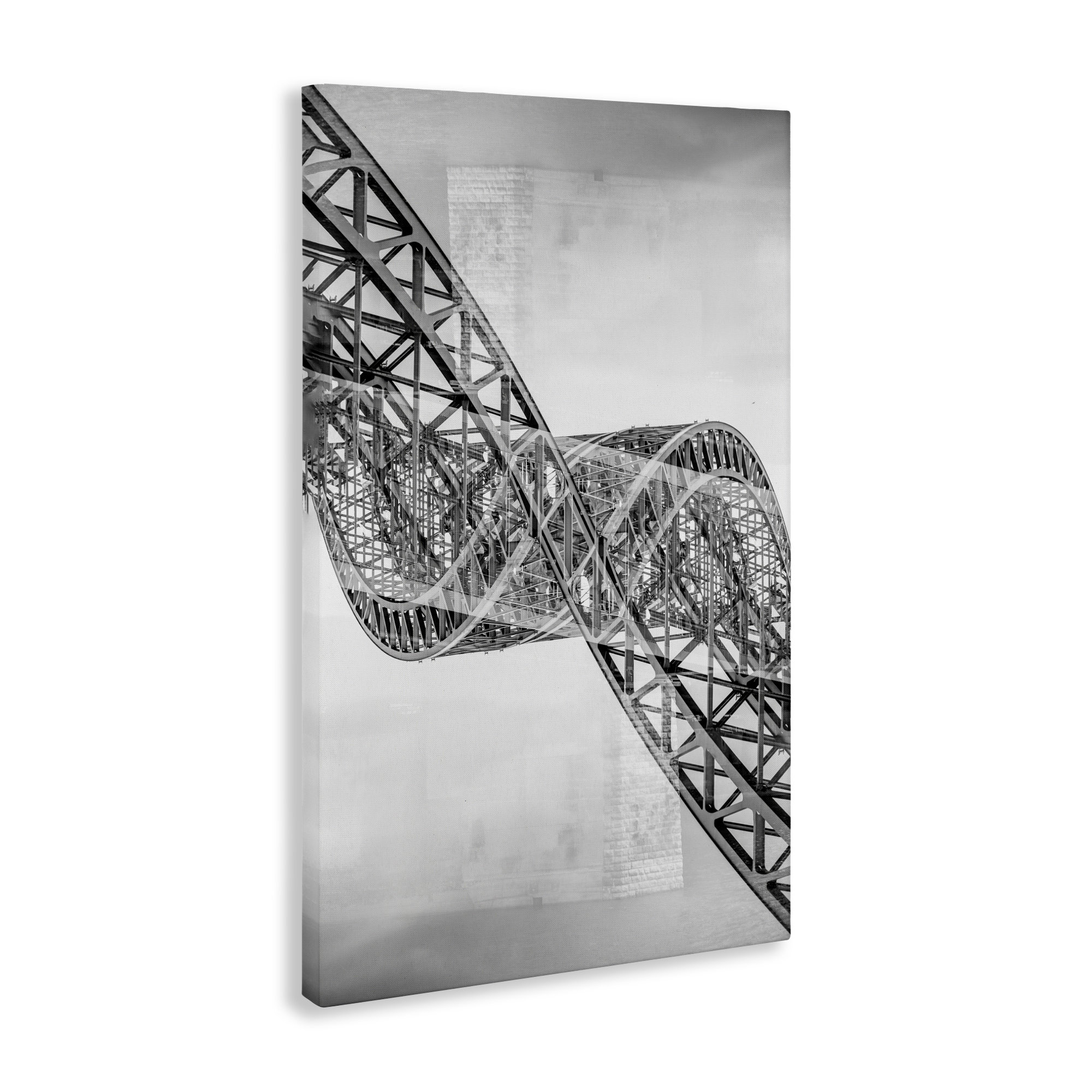17 Stories Surrealist Twisting Iron Canvas, design by Robin ...