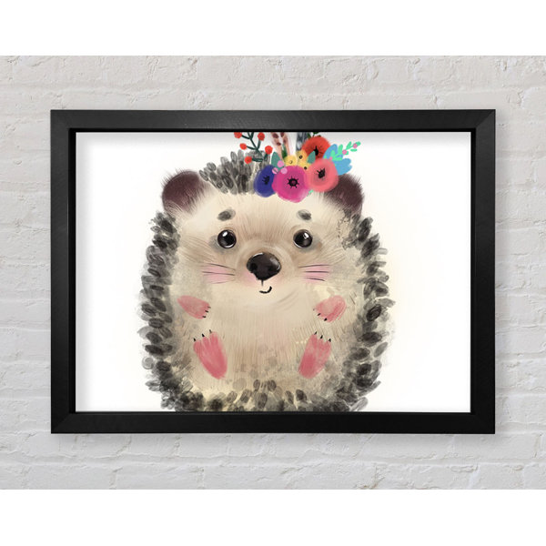 Union Rustic The Curled Up Hedgehog - Single Picture Frame Art Prints ...