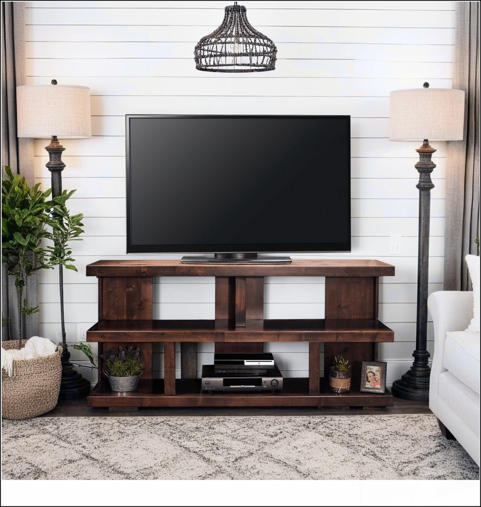 Loon Peak 64 inch TV Stand Console for TVs up to 70 inches, No Assembly ...