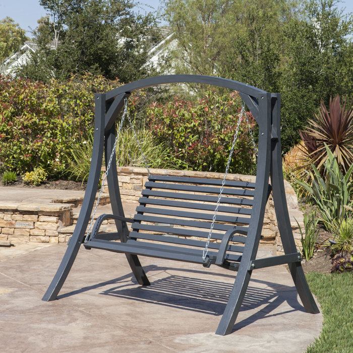 Arlmont & Co. Isiah 2 Person Porch Swing & Reviews | Wayfair