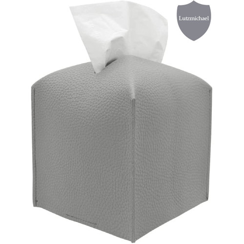 Latitude Run® Tissue Box Cover, Square PU Leather Tissue Box Holder ...