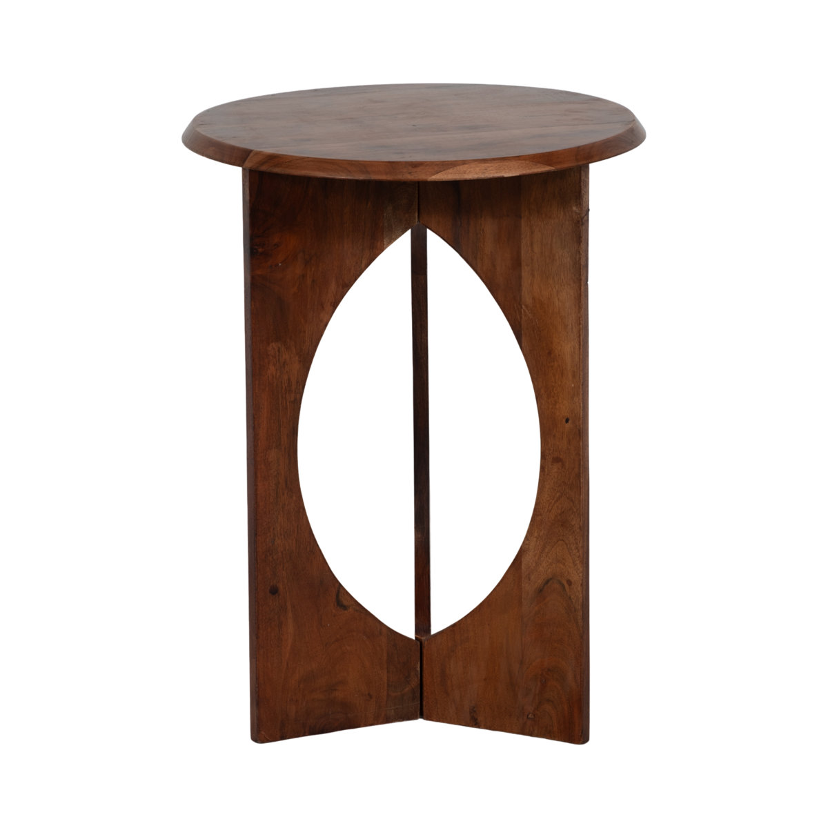 Joss & Main 24"H Natural Acacia Wood Simple Pedestal Side Table with ...