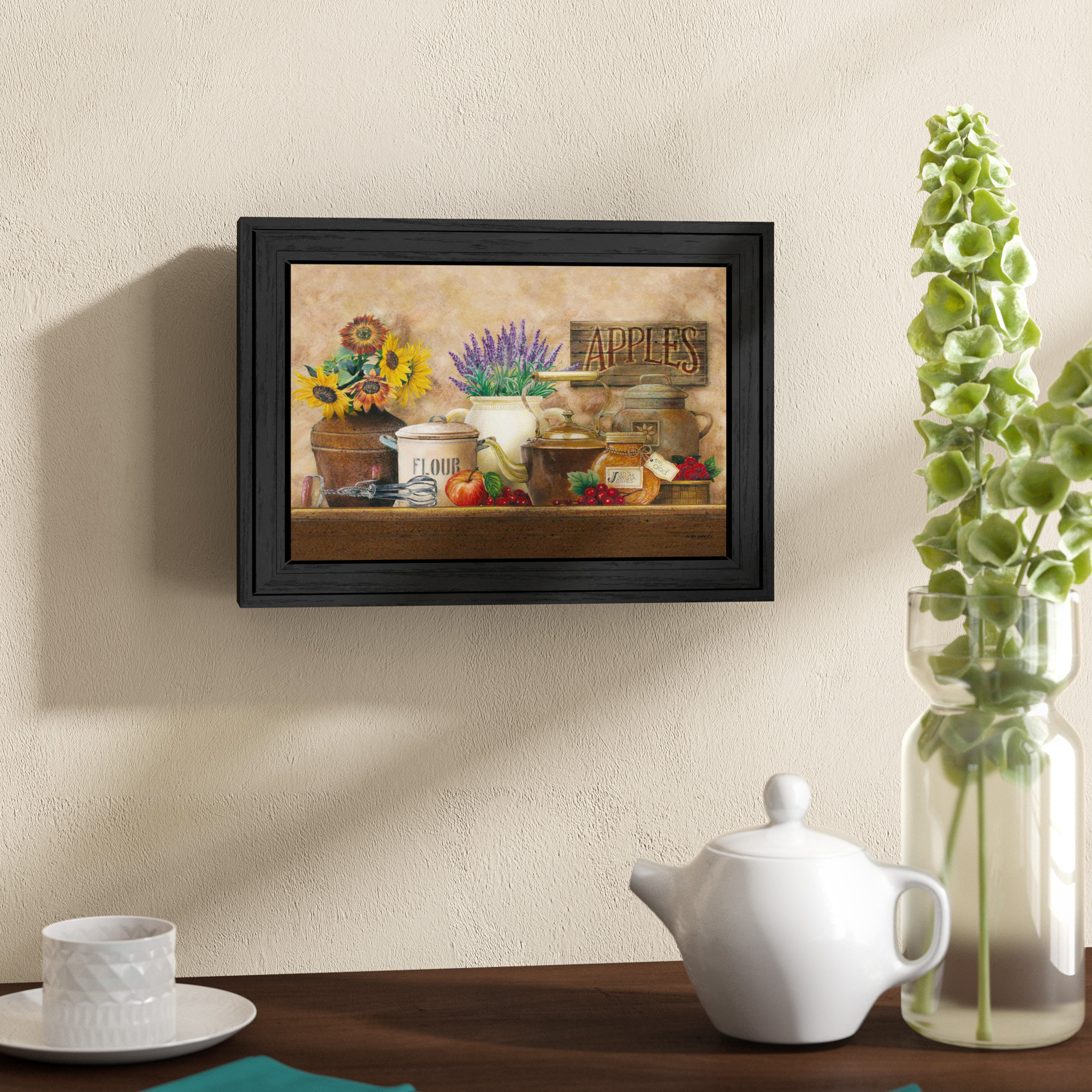 Winston Porter Antique Kitchen Framed Wall Art for Living Room, Home ...