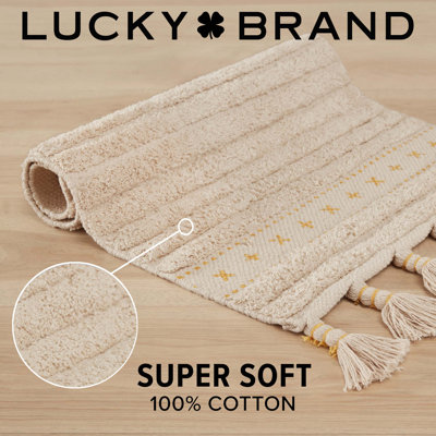 Lucky Brand Maharis Fringe Bath Rug & Reviews | Wayfair