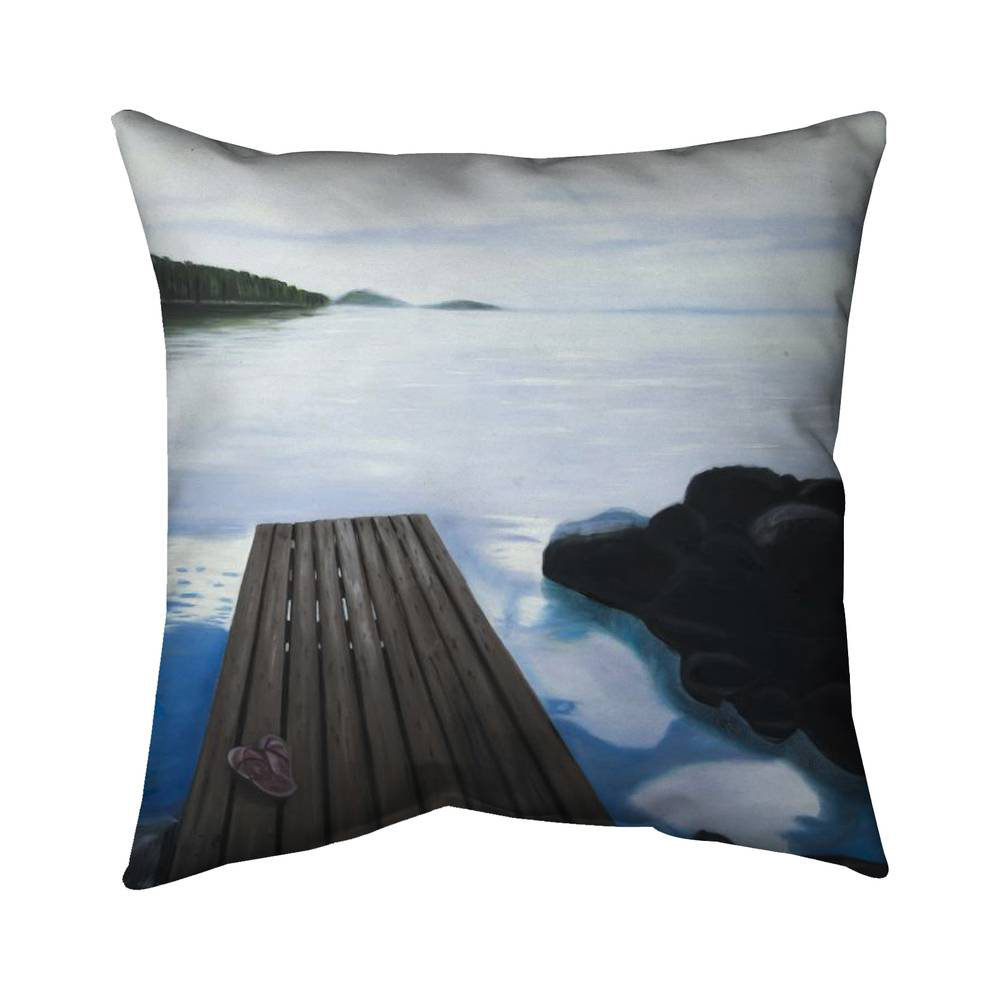 Begin Edition International Inc. Evening on the dock - 16"x16" Outdoors ...