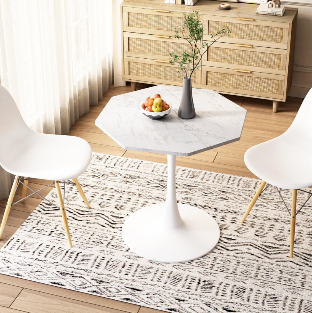 Wrought Studio™ 31.50" Modern Octagonal Coffee Table With Printed ...