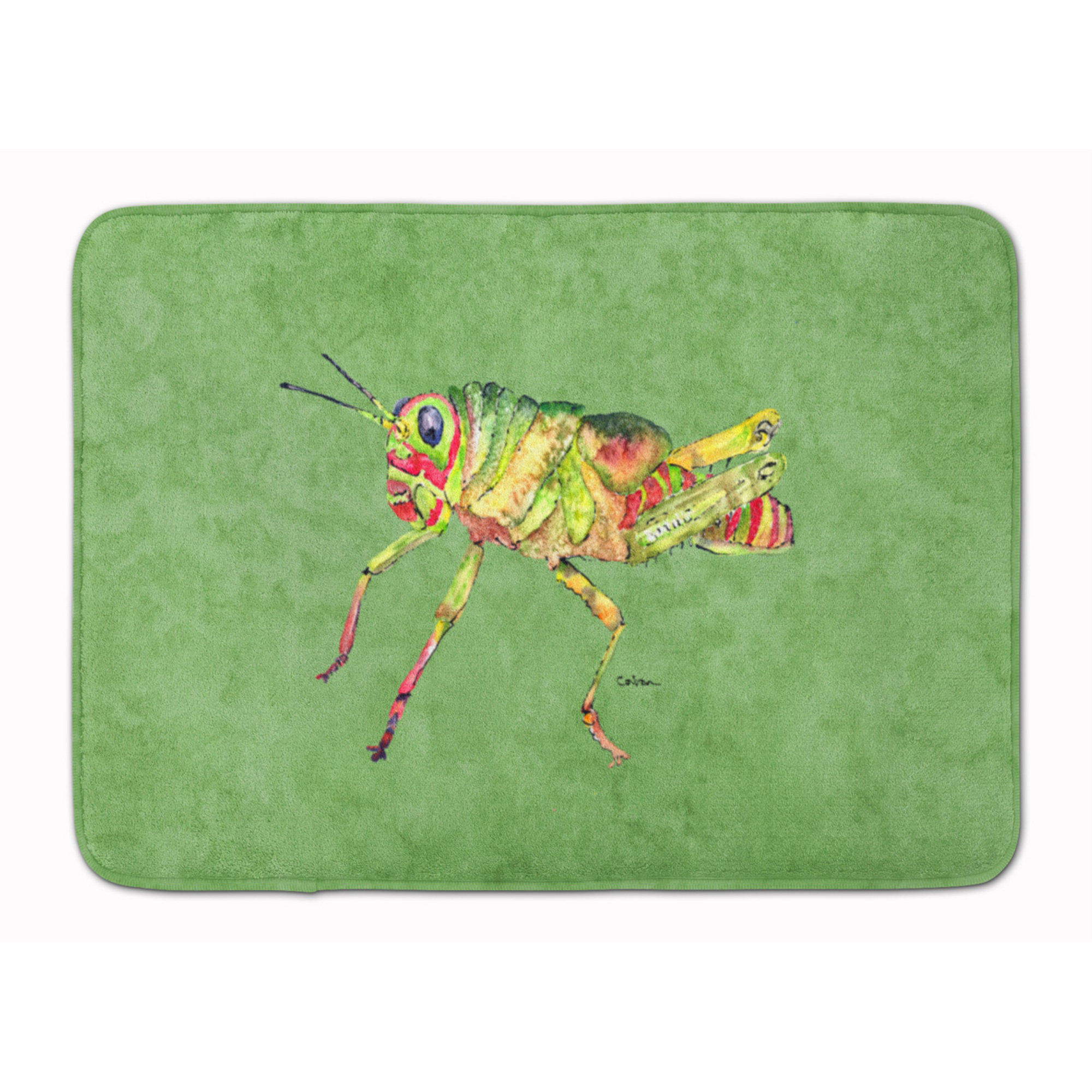 East Urban Home Grasshopper on Avacado Rectangle Microfiber Non-Slip ...