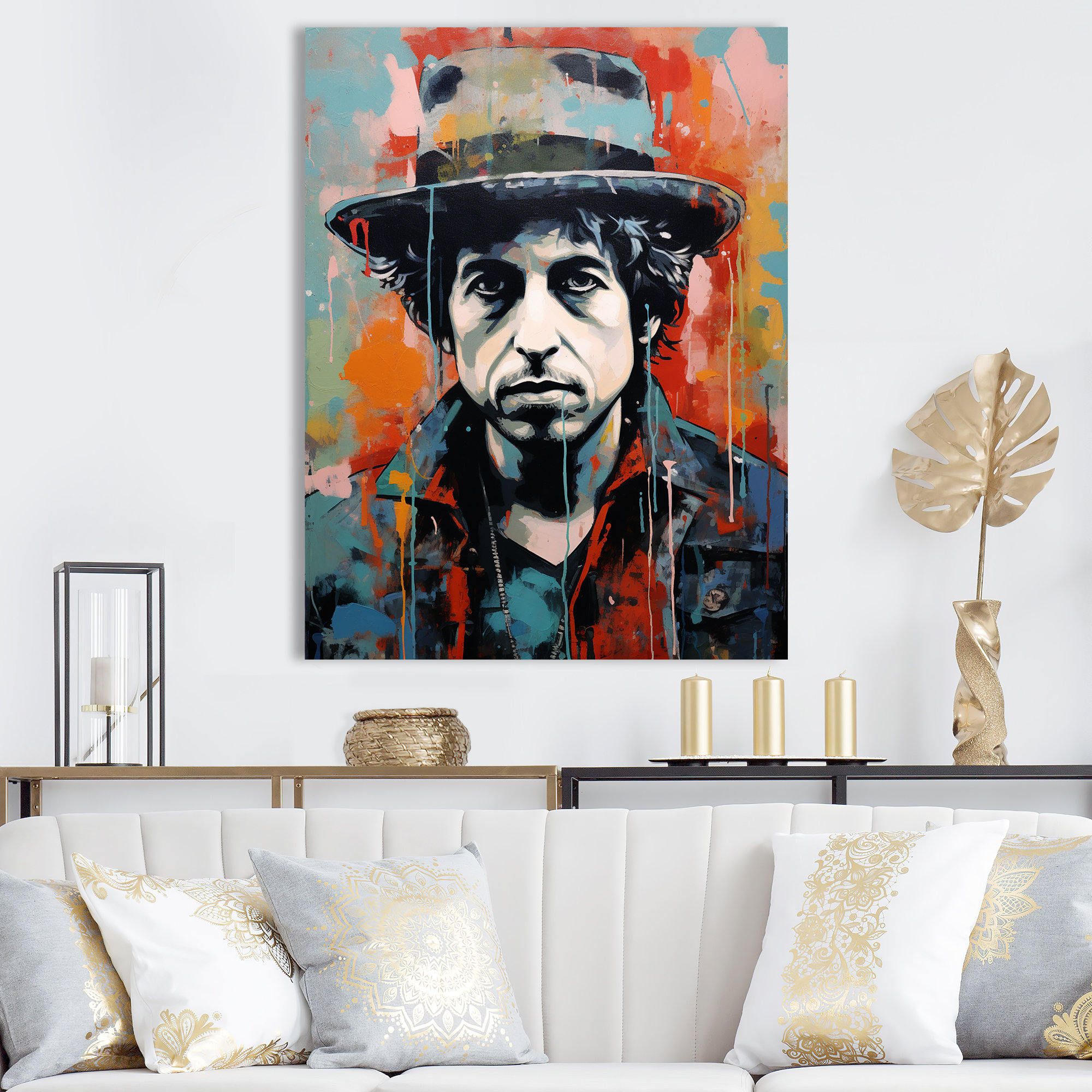 Design Art Dylan In Denim Portrait I - Portrait Canvas Art Print_105756 ...