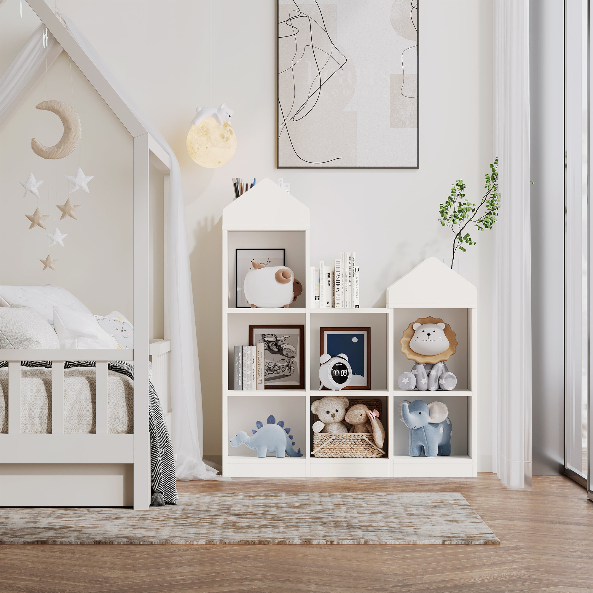 Ebern Designs Kitrick Book Cabinet Bookcase | Wayfair