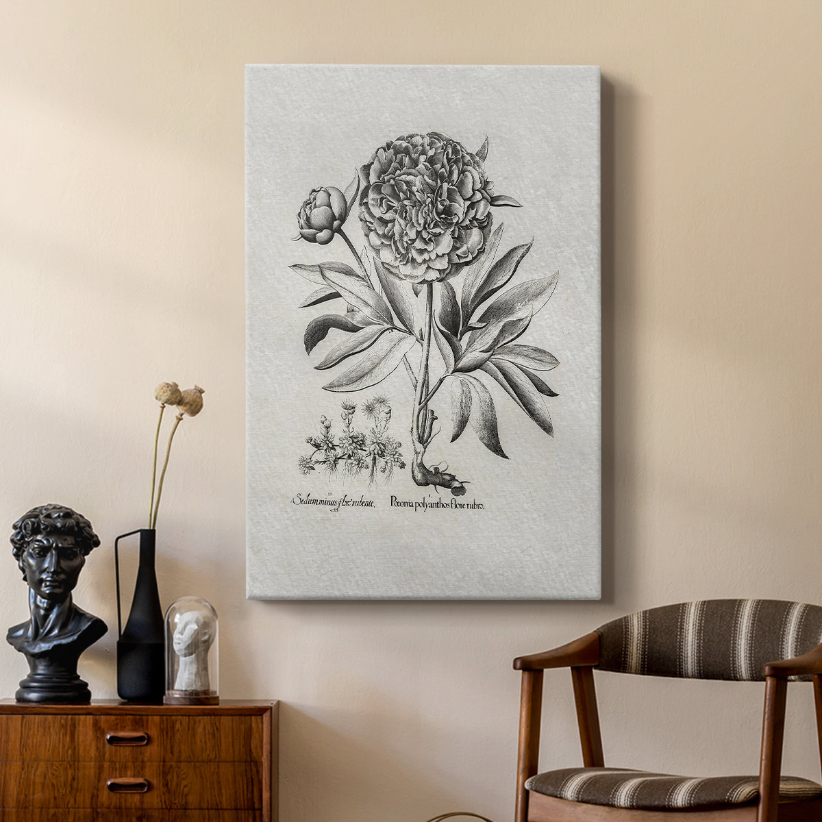 Red Barrel Studio® Vintage Floral Print CCCXXVI -Custom Wrapped Gallery Cavas | Wayfair