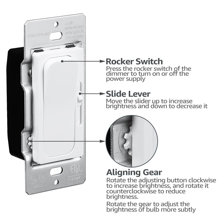 TORCHSTAR 3-Way Rocker Light Switch - Wayfair Canada