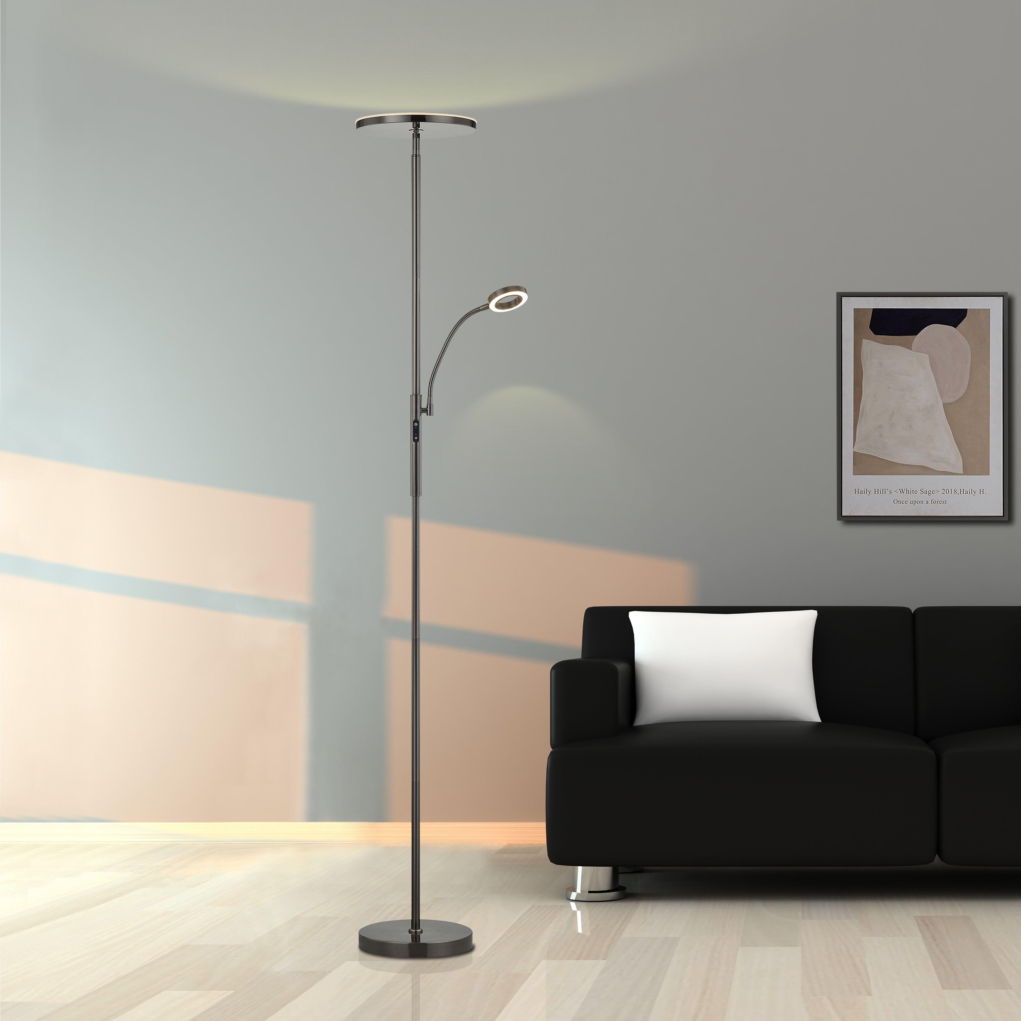 Artiva USA 70" Modern Slim Led Torchiere Floor Lamp - Wayfair Canada
