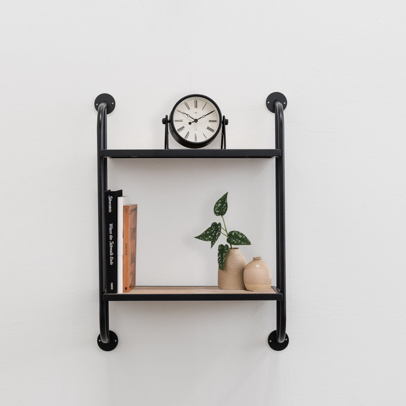 Trent Austin Design® Emery Wood & Metal 2 Tier Wall Shelf & Reviews ...